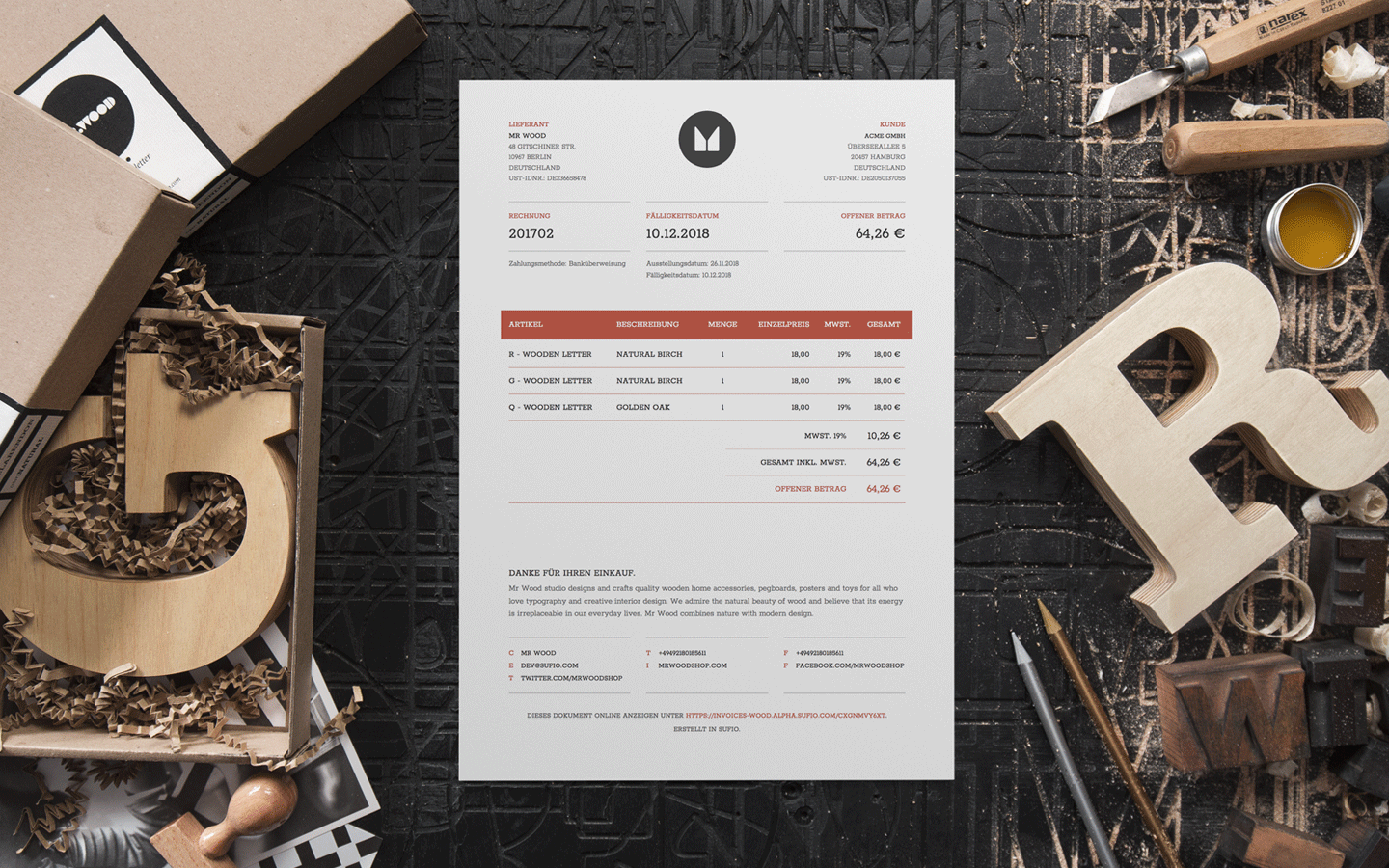 Invoices in multiple languages - Sufio for Shopify