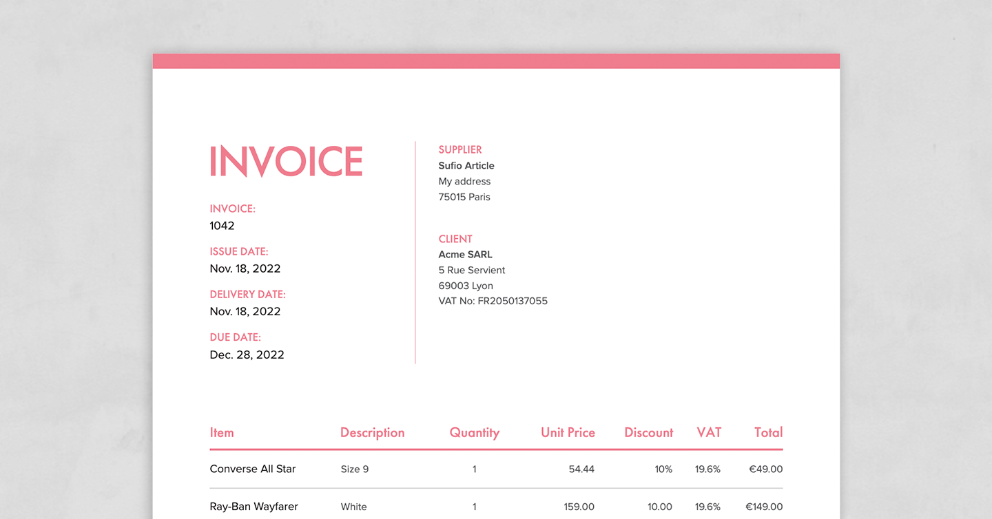 Line item discounts for better clarity - Sufio
