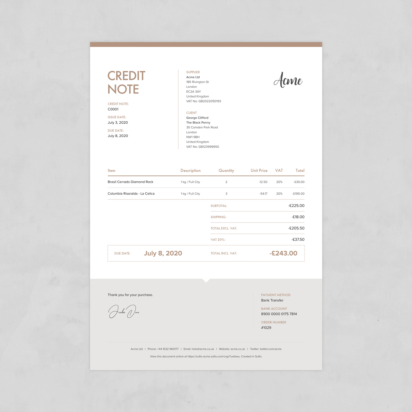 Create Credit Notes For Refunded Orders Sufio For Shopify